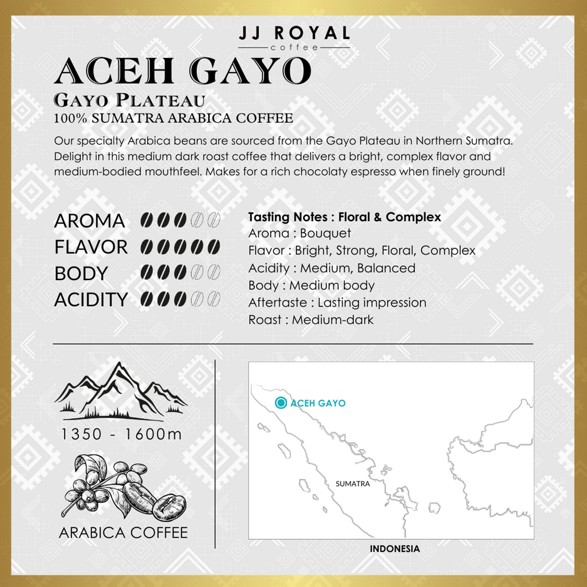 Java Monk Single Origin Whole Bean Robusta | JJ Royal Coffee Singapore