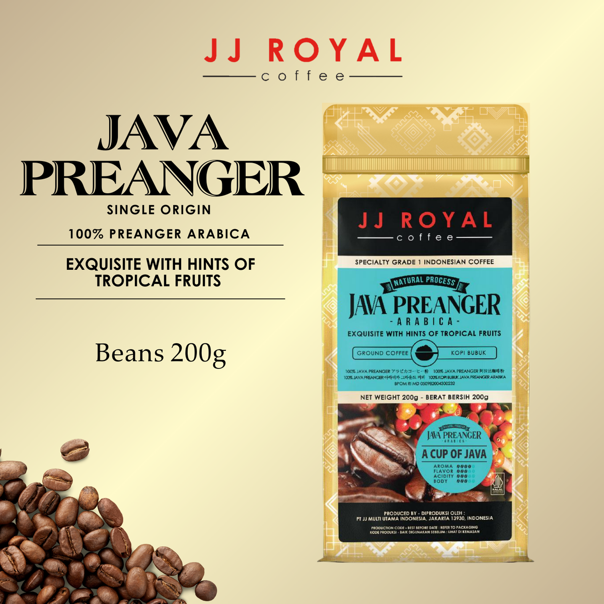 Java Preanger Single Origin Arabica Coffee | JJ Royal Coffee Singapore