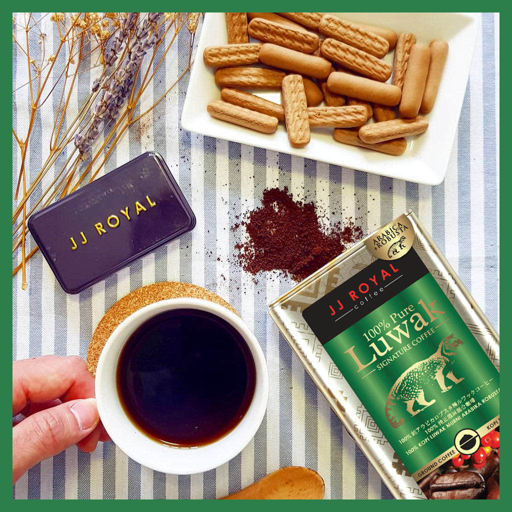 100% Pure Luwak Signature Arabica Coffee | JJ Royal Coffee Singapore